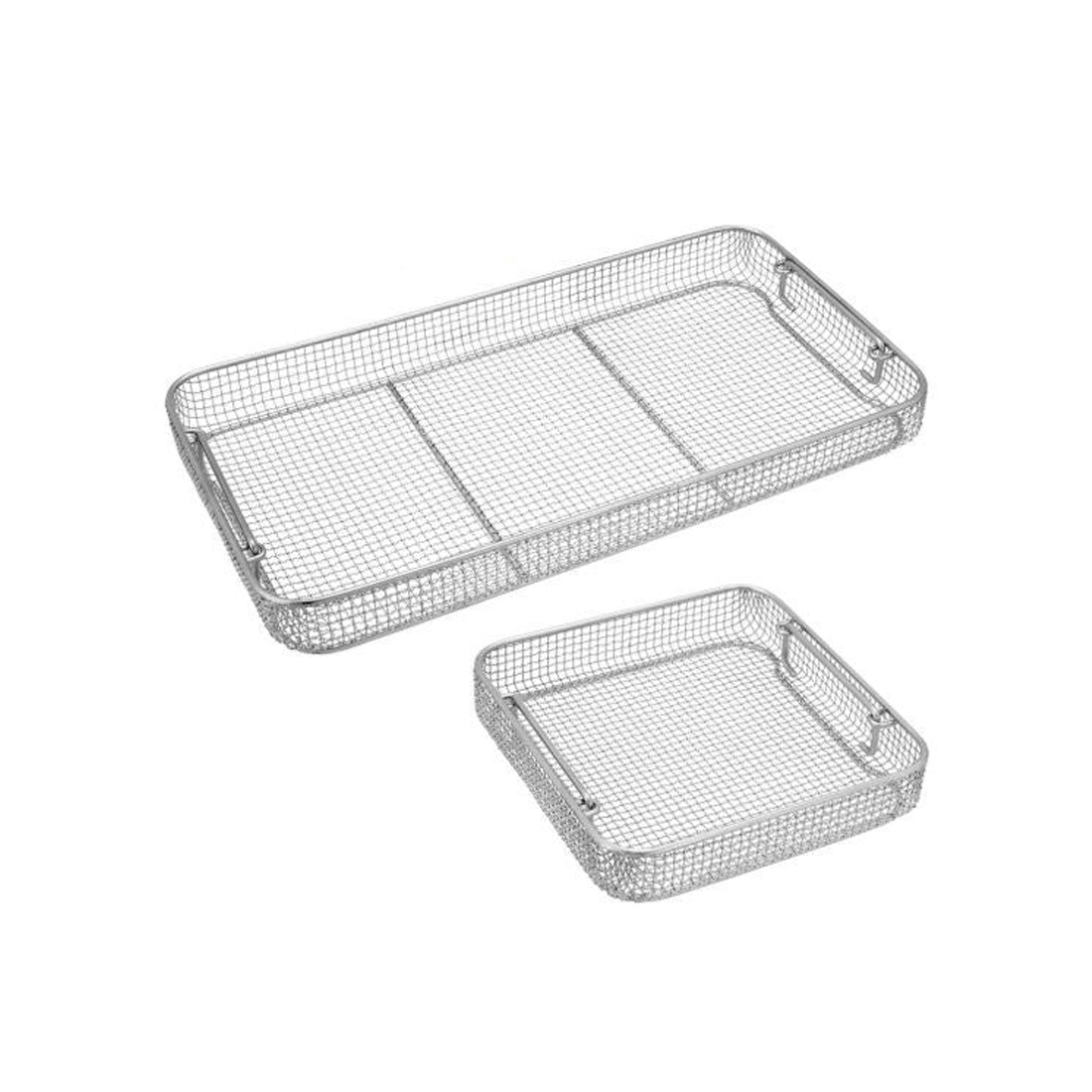 Wire Mesh Sterilization Baskets Tilted Handles 2 Pcs Set – Sign Age ...